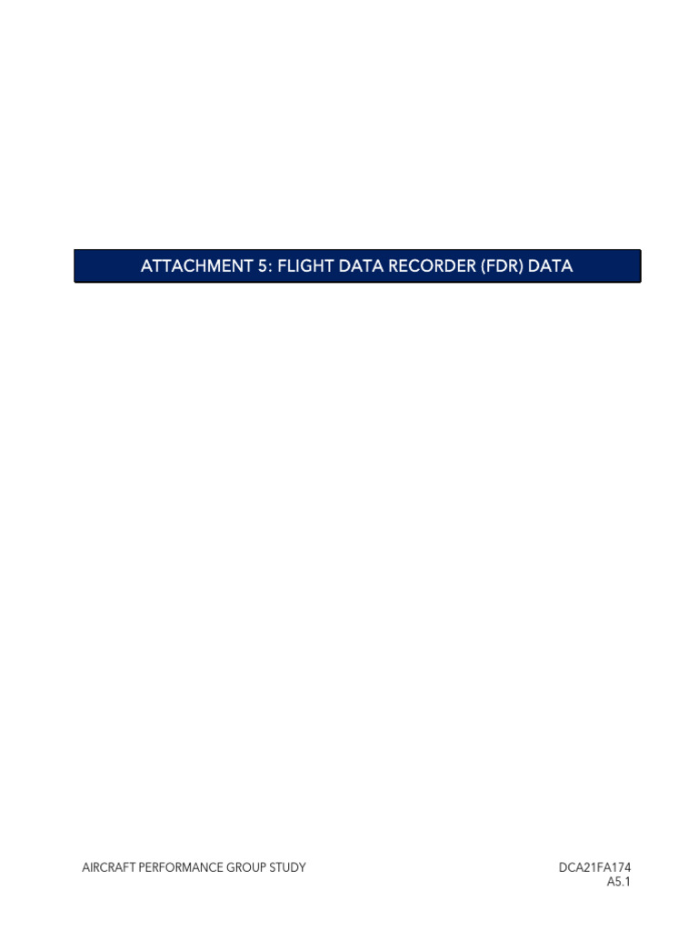 N810ta Aircraft Performance Group Study Attachments 5-9 Docket Redacted ...