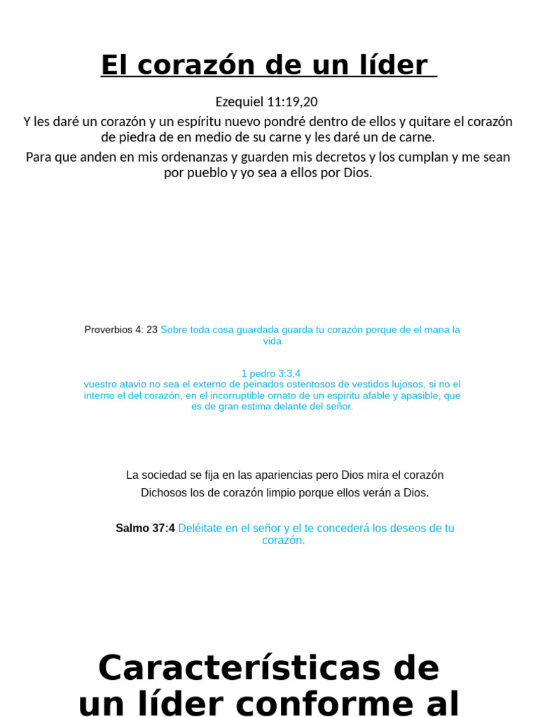 El Corazón de Un Líder | PDF