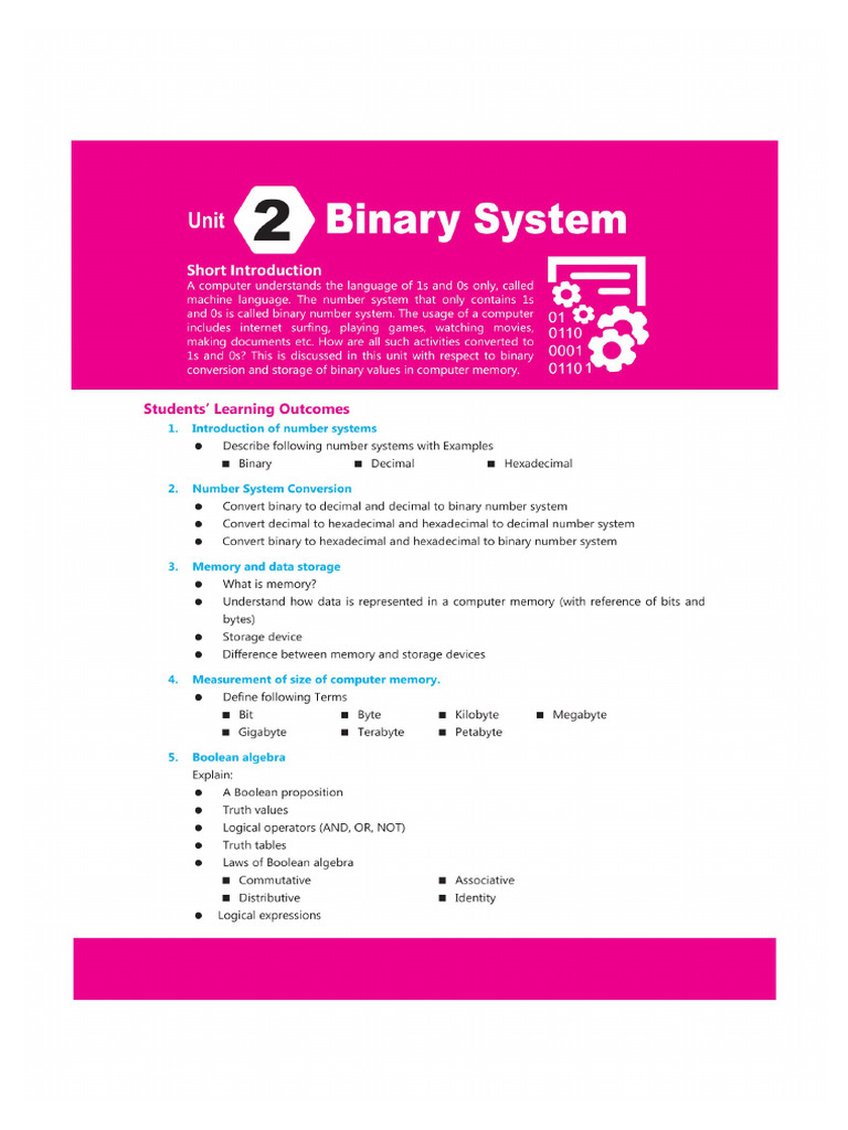 9th Class Computer Science CH 2 English Medium | PDF
