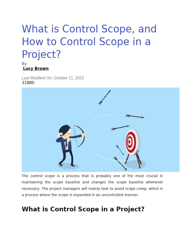 Control Scope | PDF