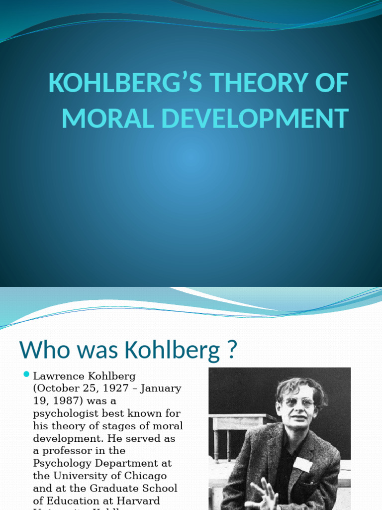 Kohlberg's Theory of Moral Development | PDF