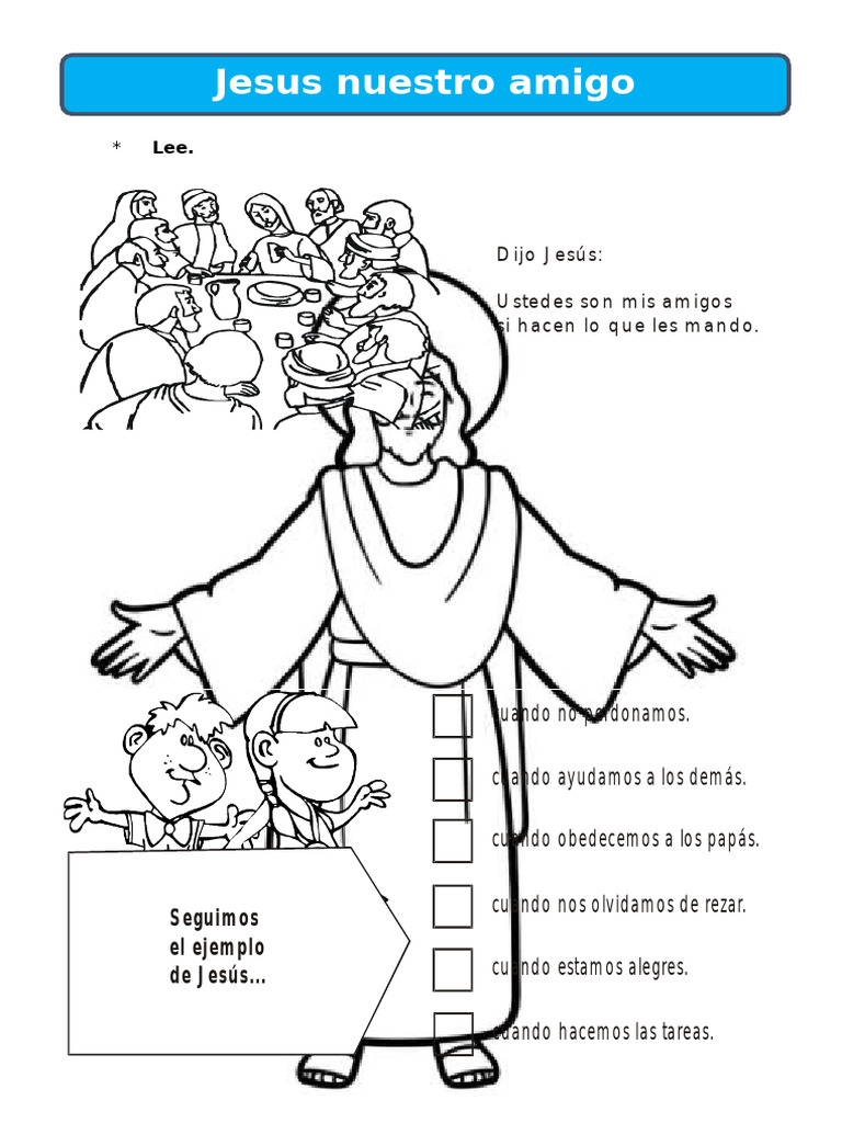 Ficha Rel. Jesús Es Nuestro Amigo | PDF