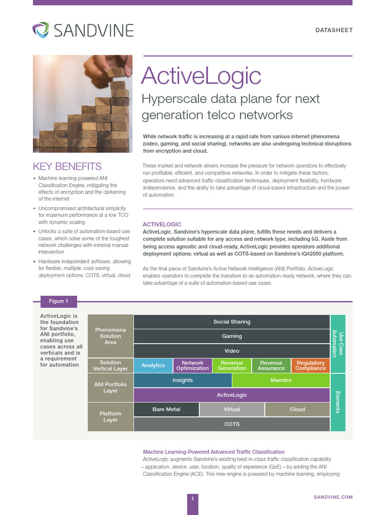 Sandvine DS ActiveLogic | PDF | Computer Network | Cloud Computing