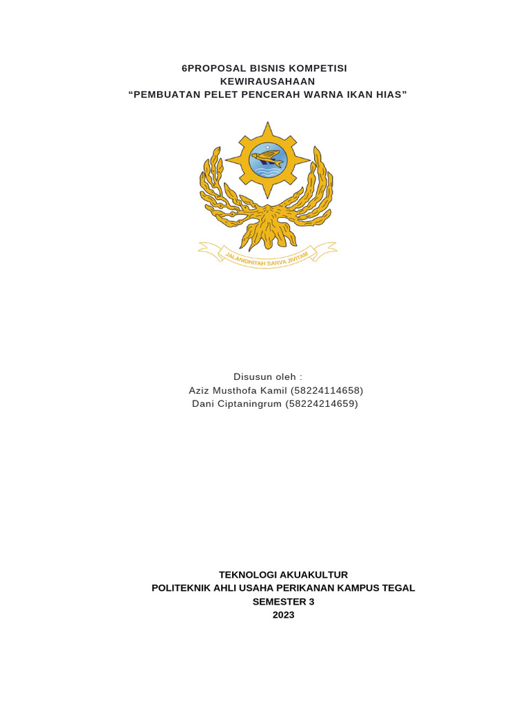 Proposal Bisnis Kompetisi | PDF