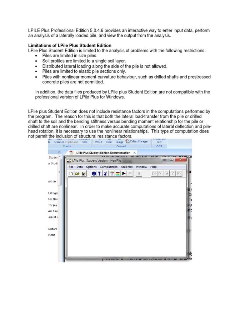 Analysis Done in LPILE Plus v5.0 | PDF | Deep Foundation | Stiffness