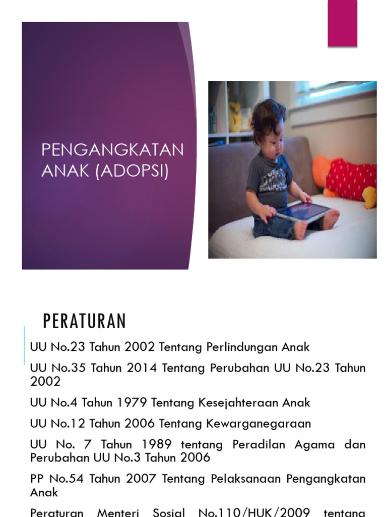 Pengangkatan Anak (Adopsi) | PDF