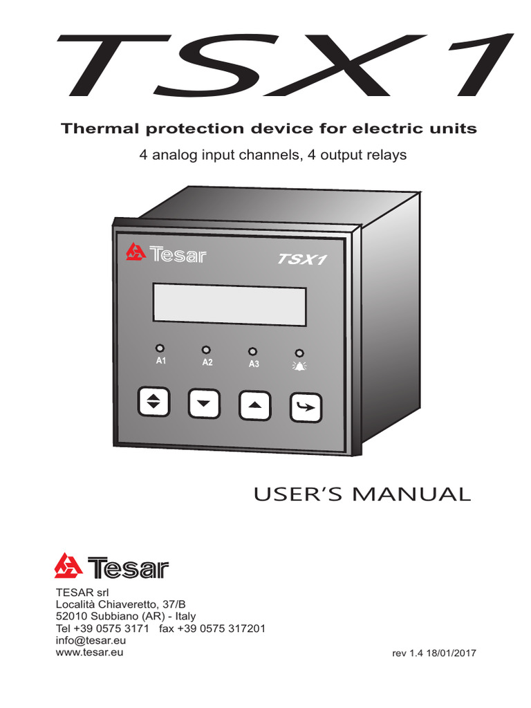 TSX1 Manual en | PDF