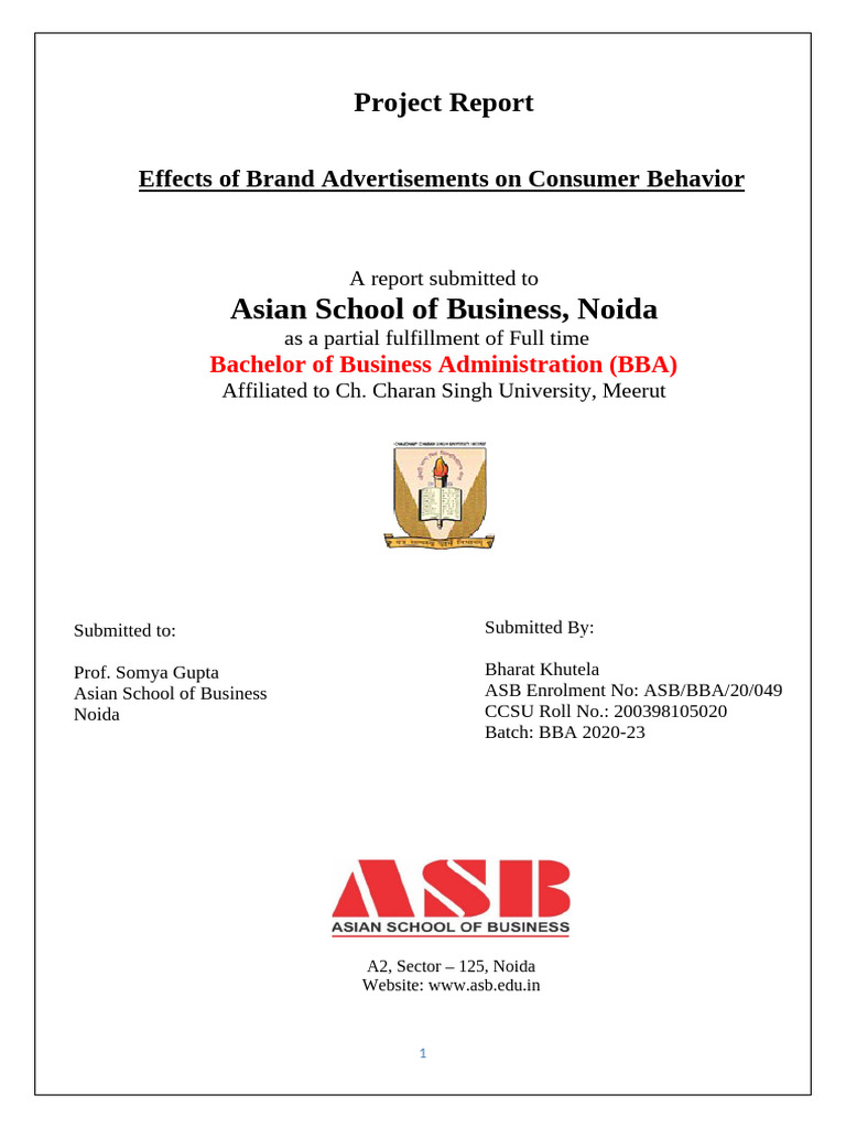 Research Project Bharat Khutela | PDF