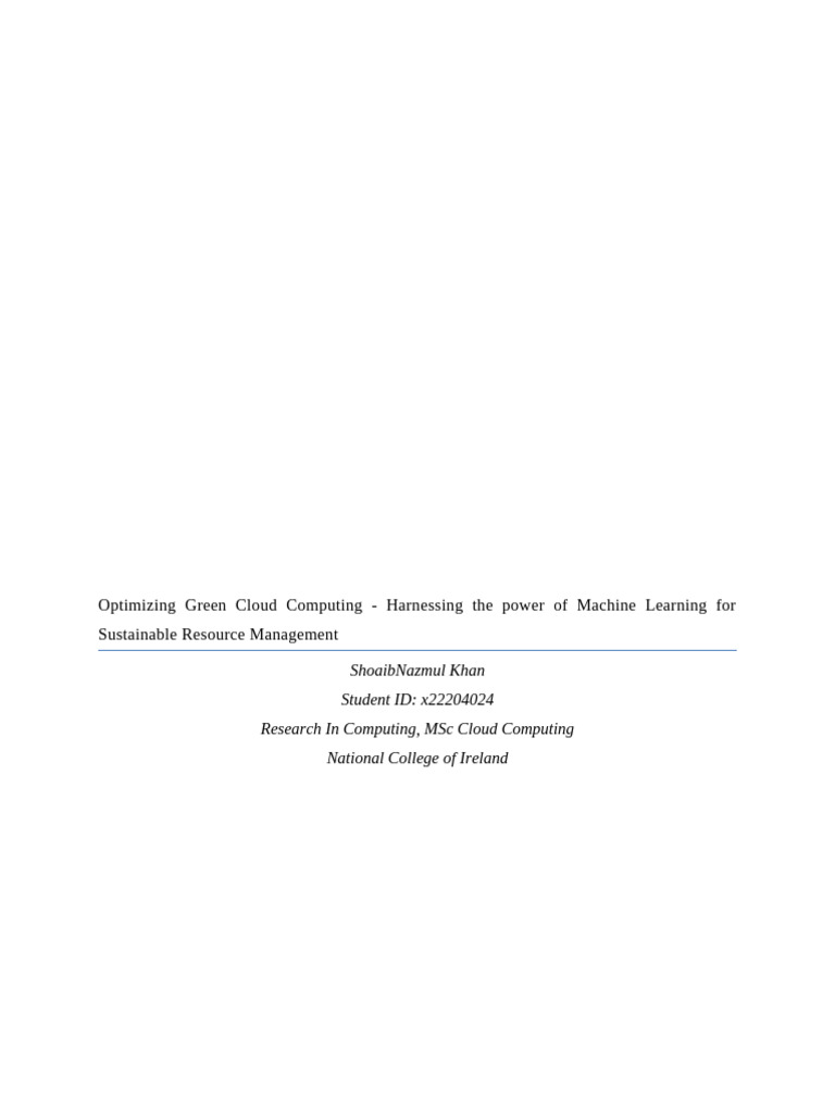 Shoaib Khan Research Paper | PDF | Machine Learning | Computers