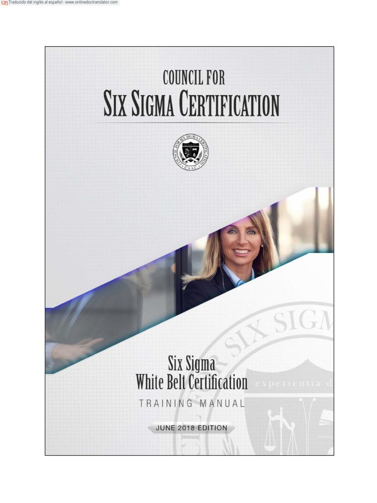 Six Sigma White Belt Certification Training Manual CSSC 2018 06b.en ...