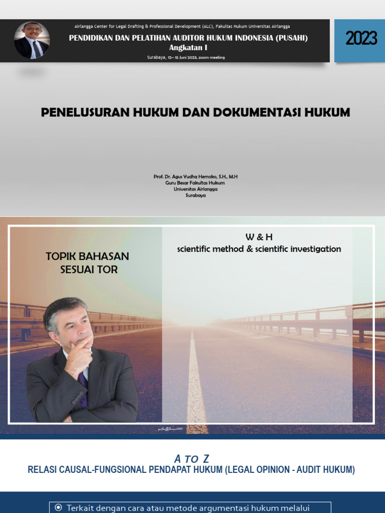 Prof. Yudha - AUDITOR HUKUM-ALC 2023 | PDF