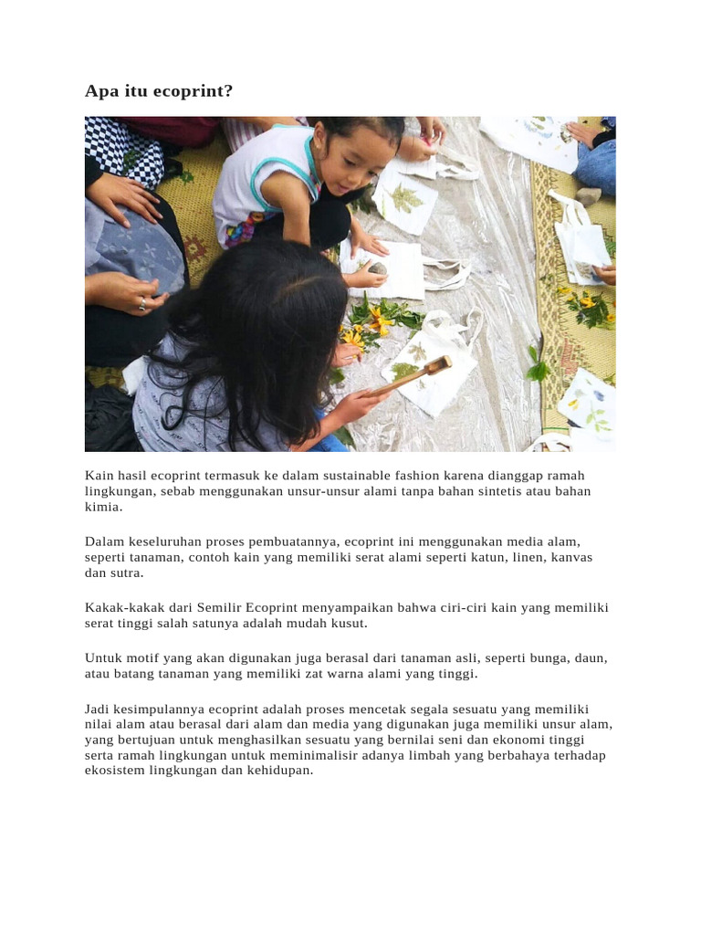 Proker Ecoprint | PDF