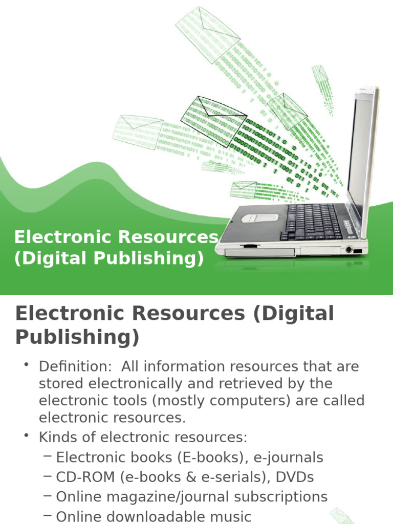 7 Electronic Resources | PDF