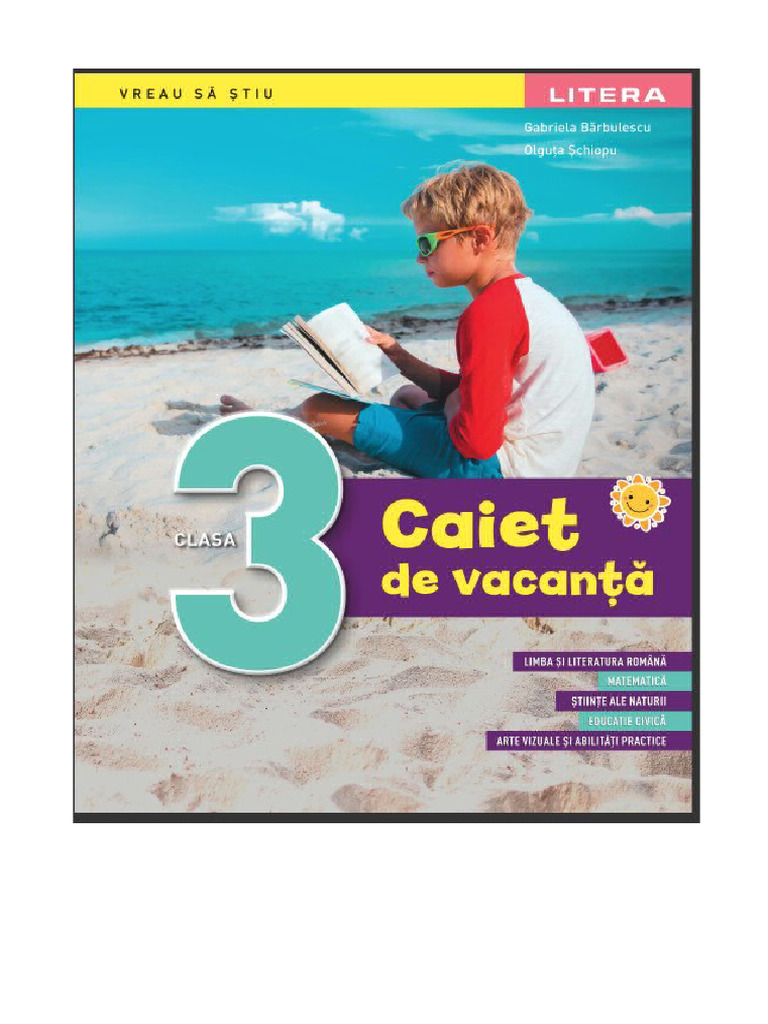 Caiet de Vacanta Clasa 3 - Vreau Sa Stiu - Ed. Litera | PDF