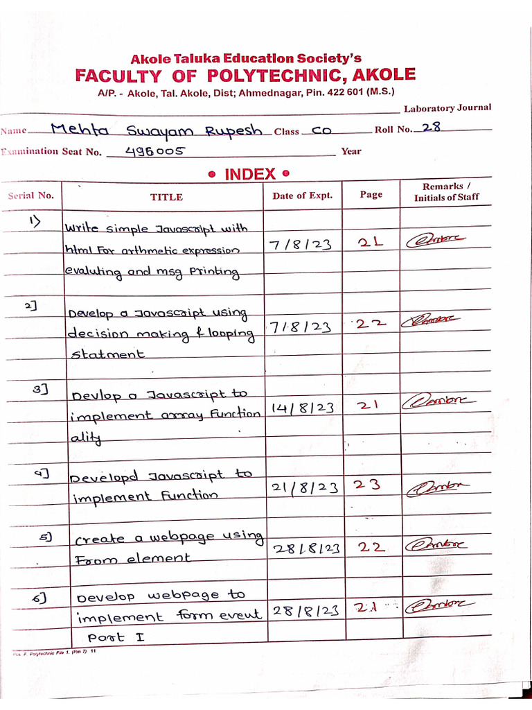 CSS Practical File Answer | PDF