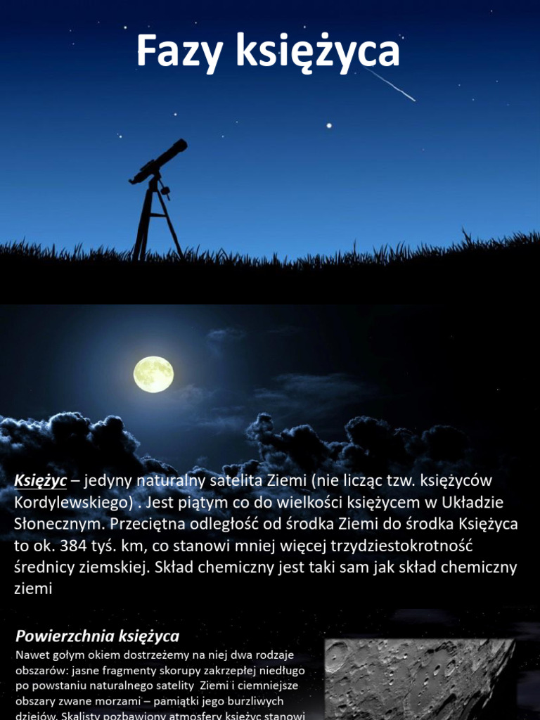Prezezntacja Fazy Księżyca | PDF
