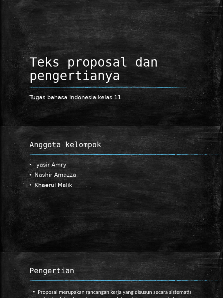 Teks Proposal Dan Pengertianya | PDF