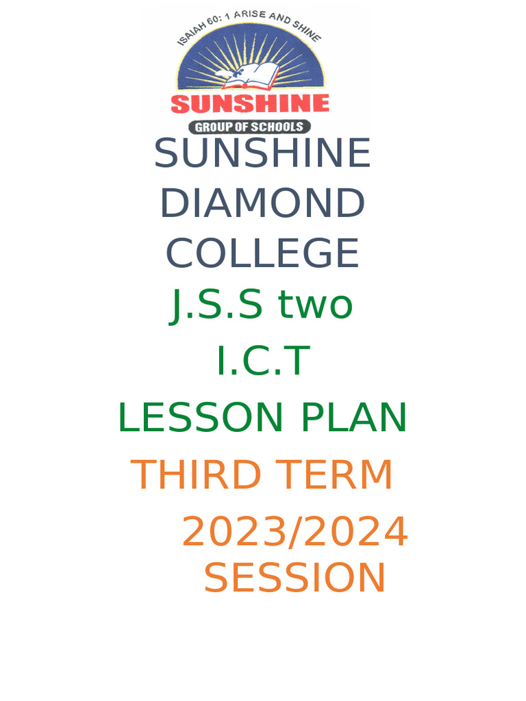JSS2 3RD Term Ict | PDF