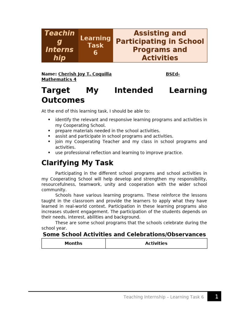 Learning Task 6 Ready To Print | PDF