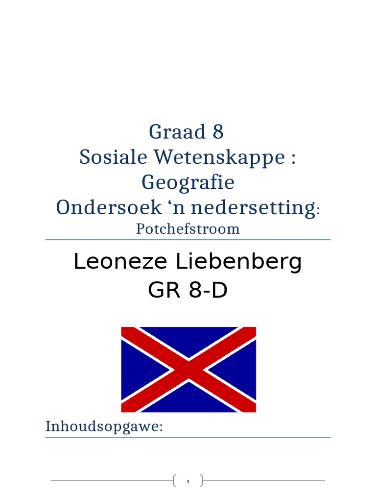 Geografie Taak Graad 8 | PDF