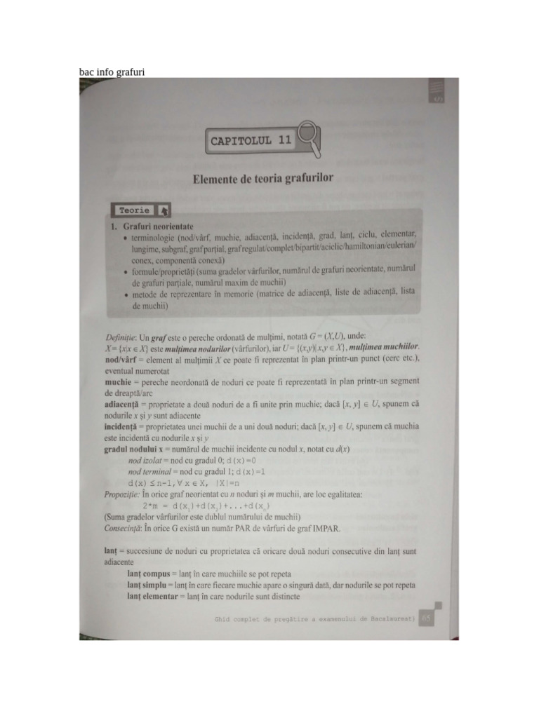 Bac Info Grafuri | PDF