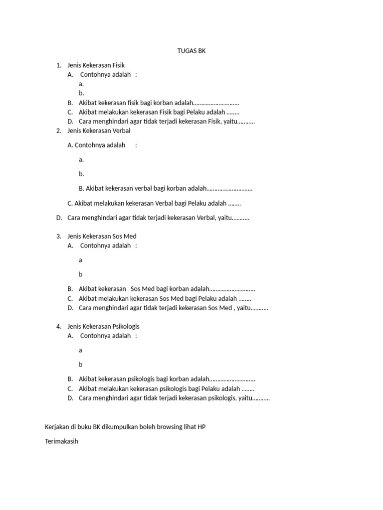 Tugas BK | PDF