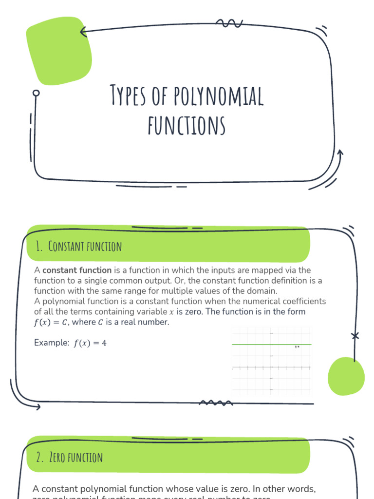 Types of Polynomial Functions | PDF