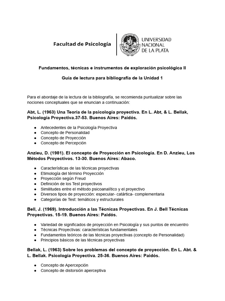 Guía de Lectura - TP1 | PDF