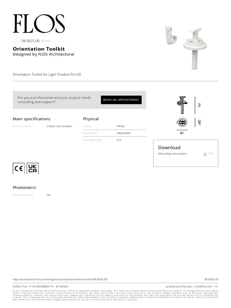 Tech Spec Orientation Toolkit 08.0825.00 Global en | PDF
