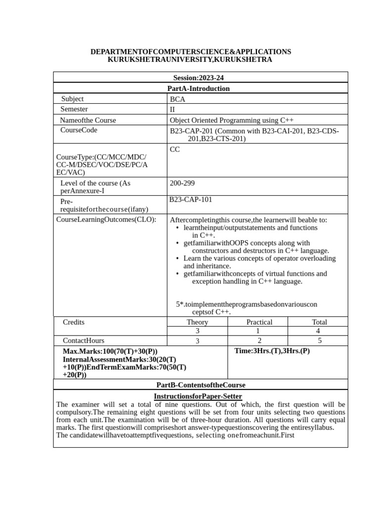 2023 NEP BCA 2nd Sem | PDF