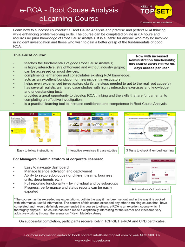 Kelvin TOP SET e RCA Brochure | PDF | Learning | Career & Growth