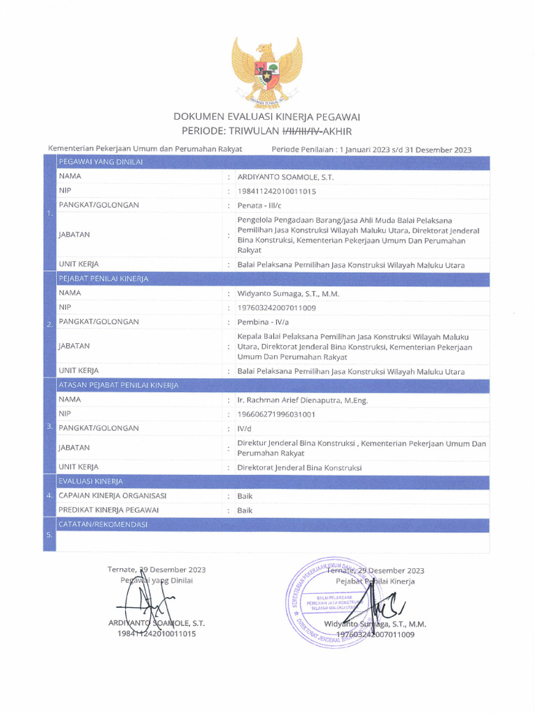 SKP S.2 - Ardianto S | PDF
