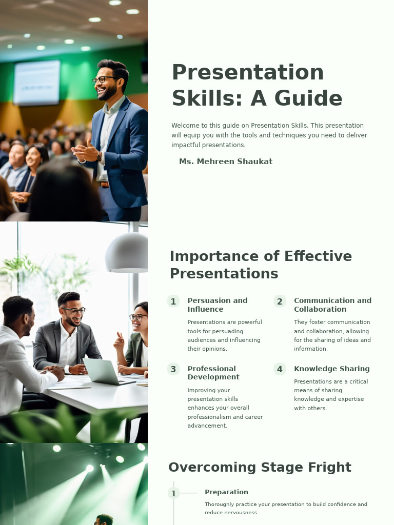 Presentation Skills Lesson | PDF