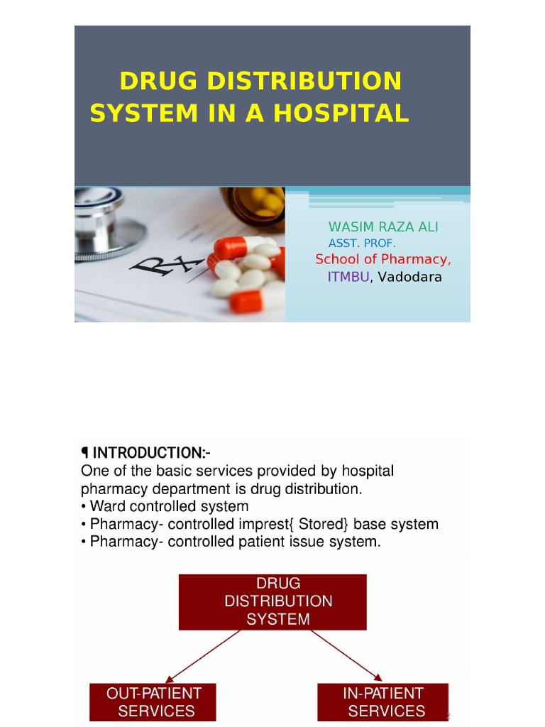 Drug Distribution System in A Hospital | PDF