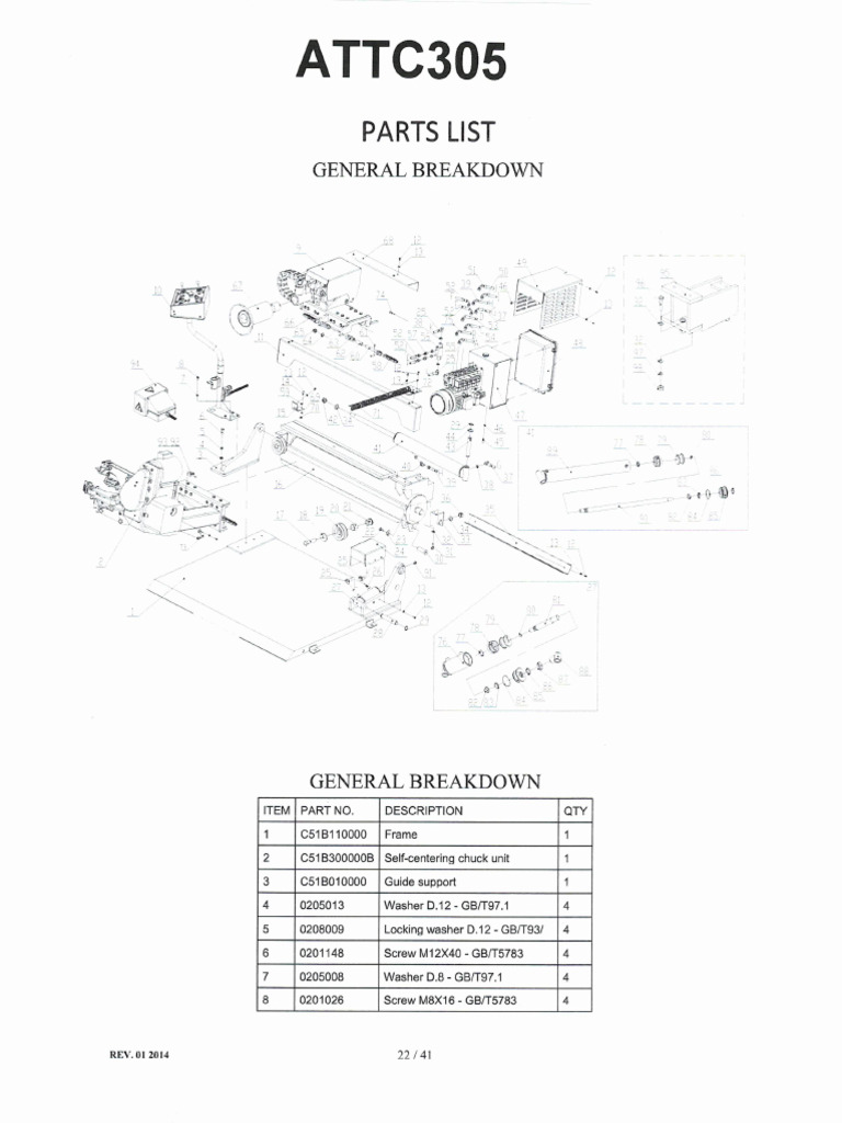 TTC 305 Parts List | PDF