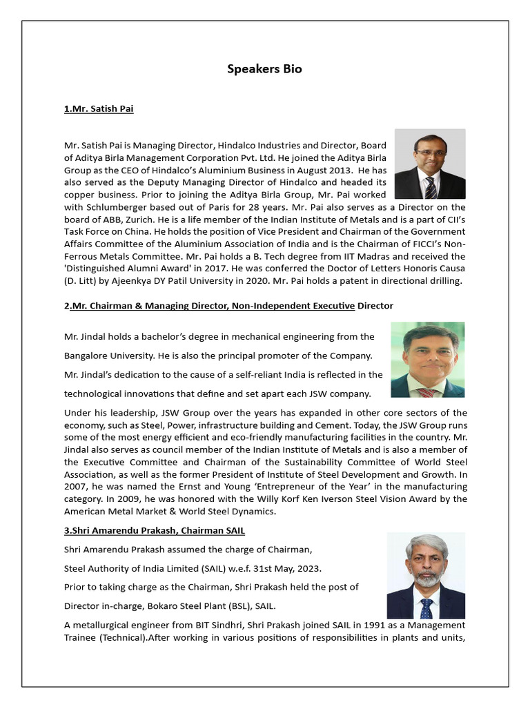 Speaker Bio & Details 1 | PDF
