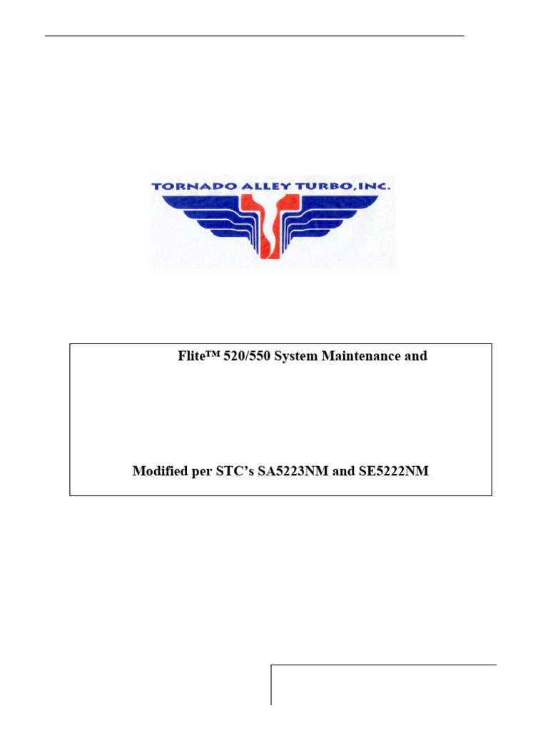 Bonanza 35-6460001 Continued Airworthiness Rev A | PDF | Turbocharger ...