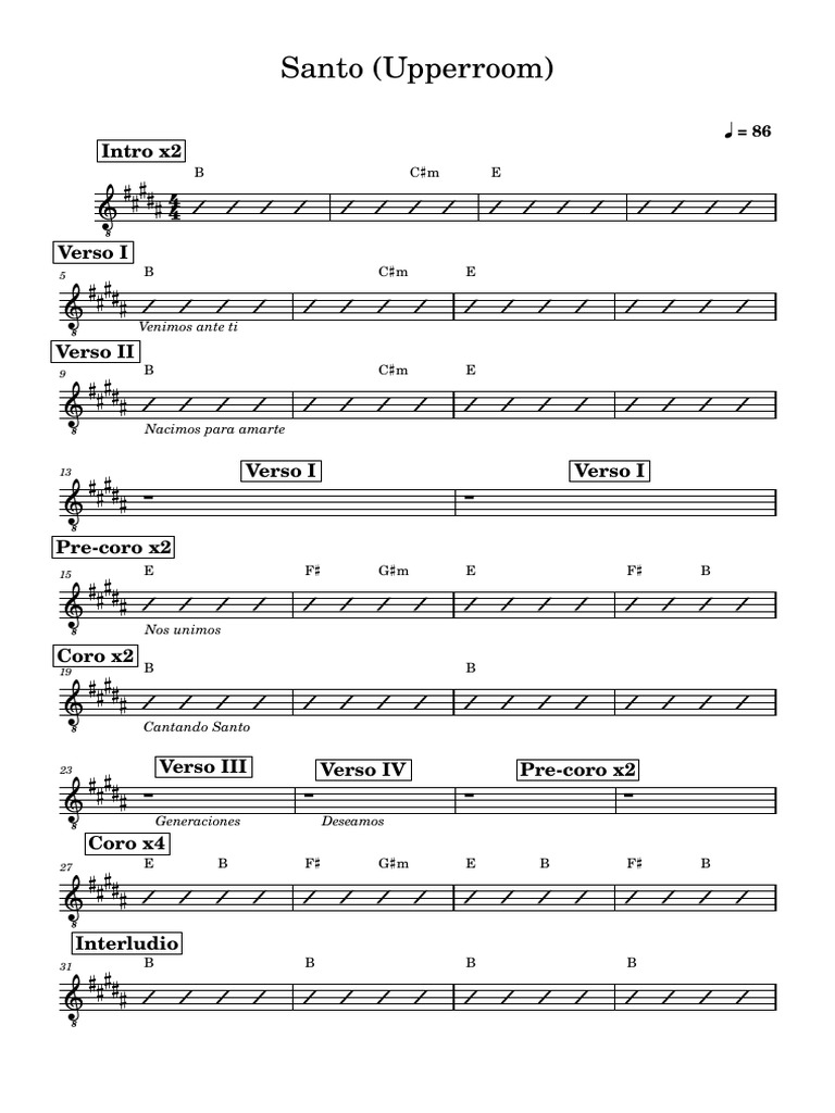 Chart - Santo (Upperroom). | PDF