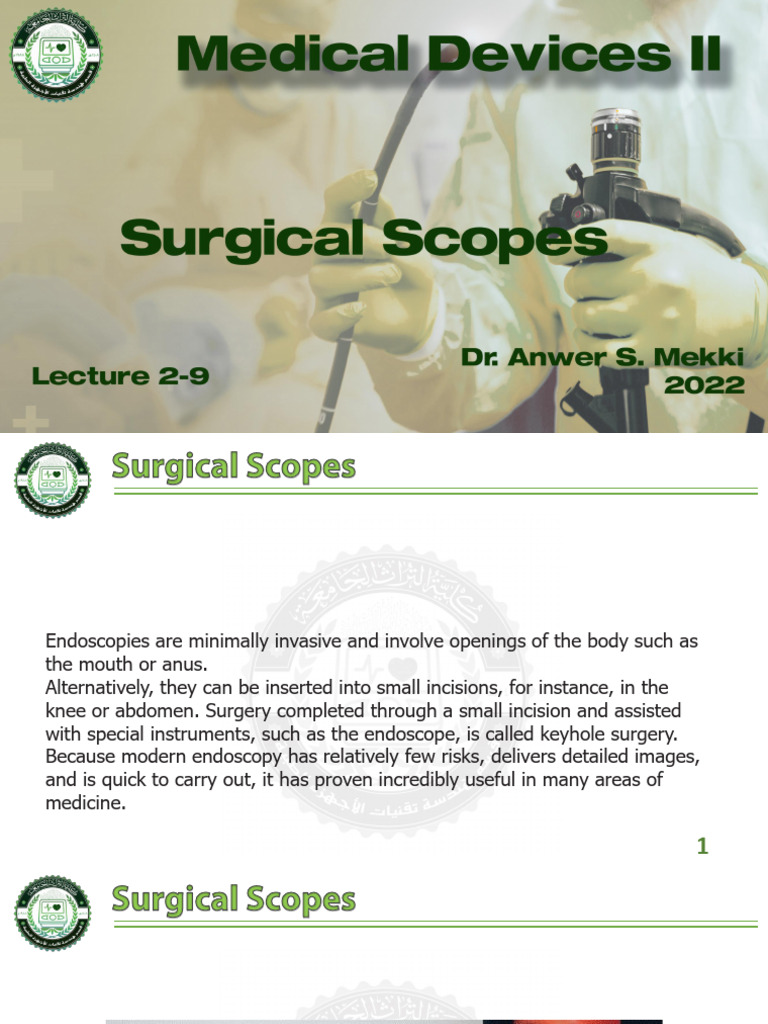 Surgical scopes | PDF