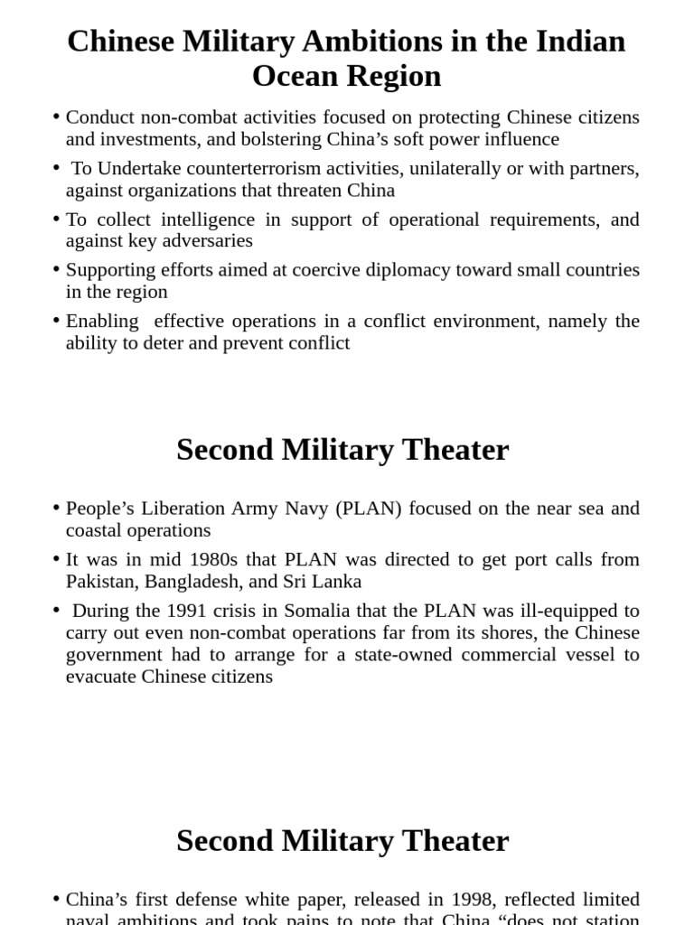 China's Interest in The IOR-II | PDF