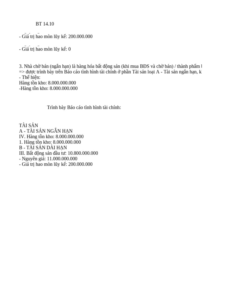 KTTC2 - BT Chương 14 | PDF