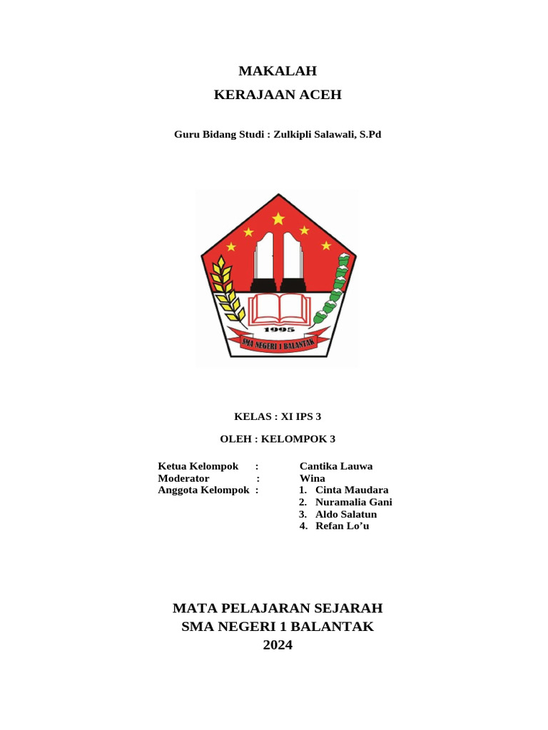 MAKALAH ACEH | PDF