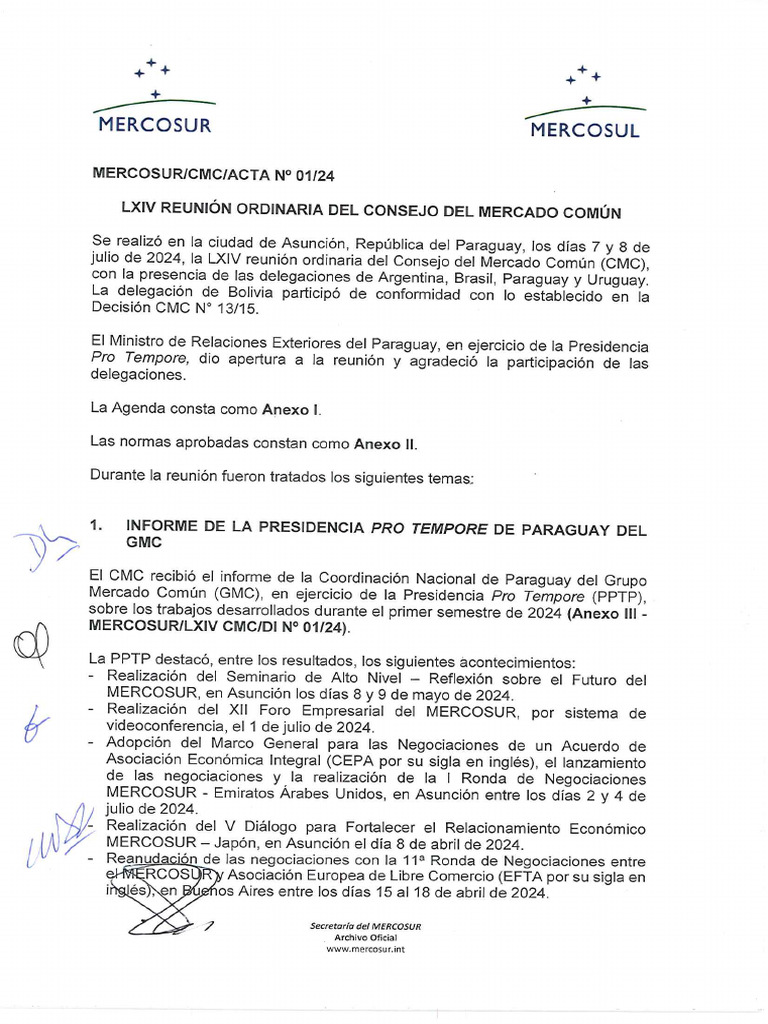 CMC 2024 Acta01 Es | PDF