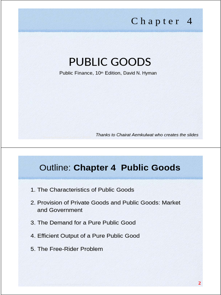 Meeting-14b Public Goods | PDF