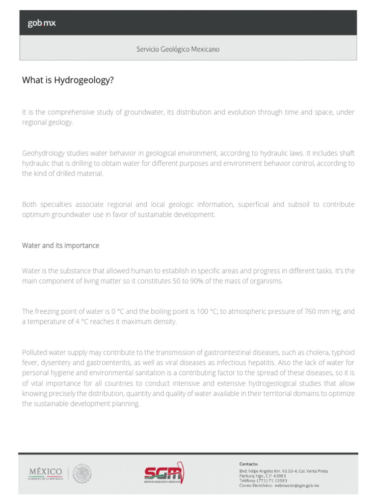 What Is Hydrogeology | PDF