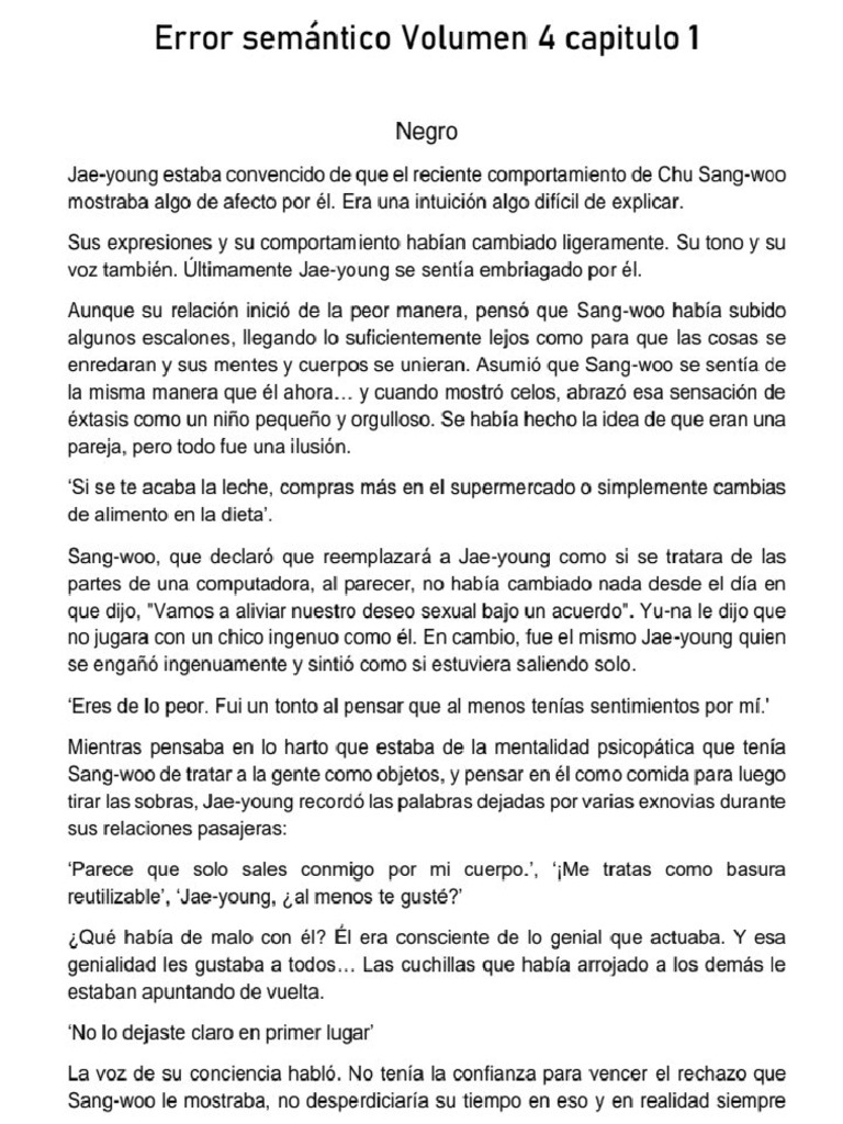 Error Semántico NOVELA - Volumen 4 | PDF