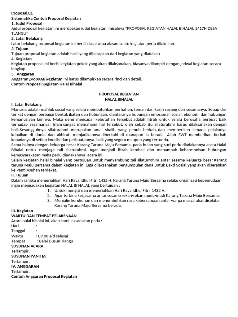 Contoh Proposal | PDF