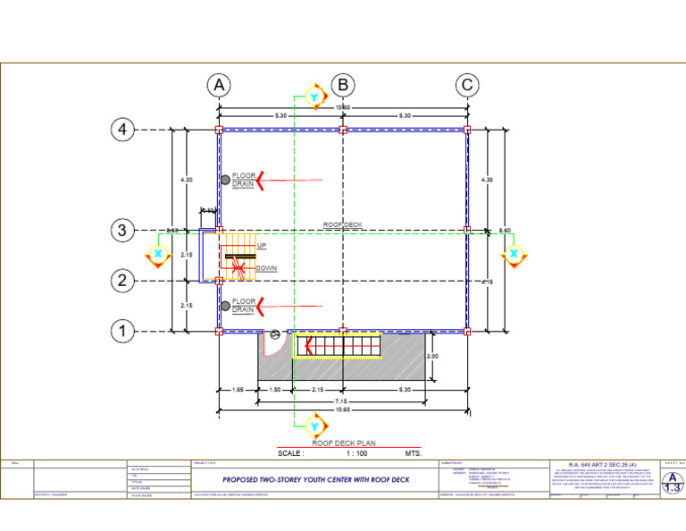 Roof Deck Floor Plan | PDF