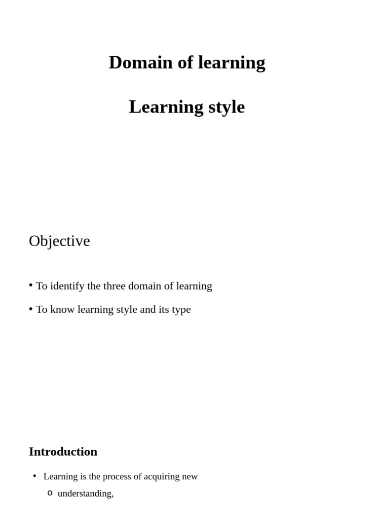 Learning Style | PDF