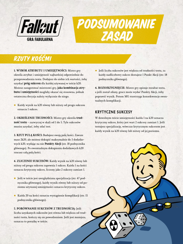 Fallout Reference Sheet PL Digital | PDF